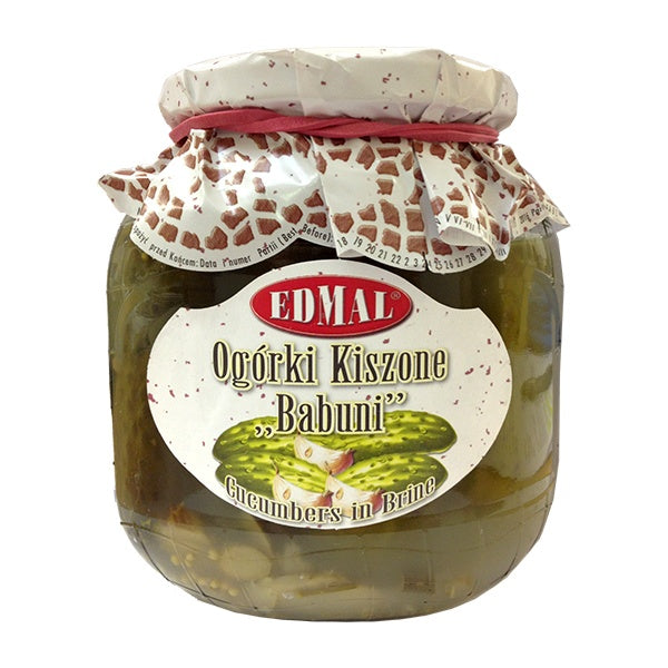 Buy Edmal Ogórki Kiszone Babuni 680g - Pickled Vegetable | UK Delivery ...